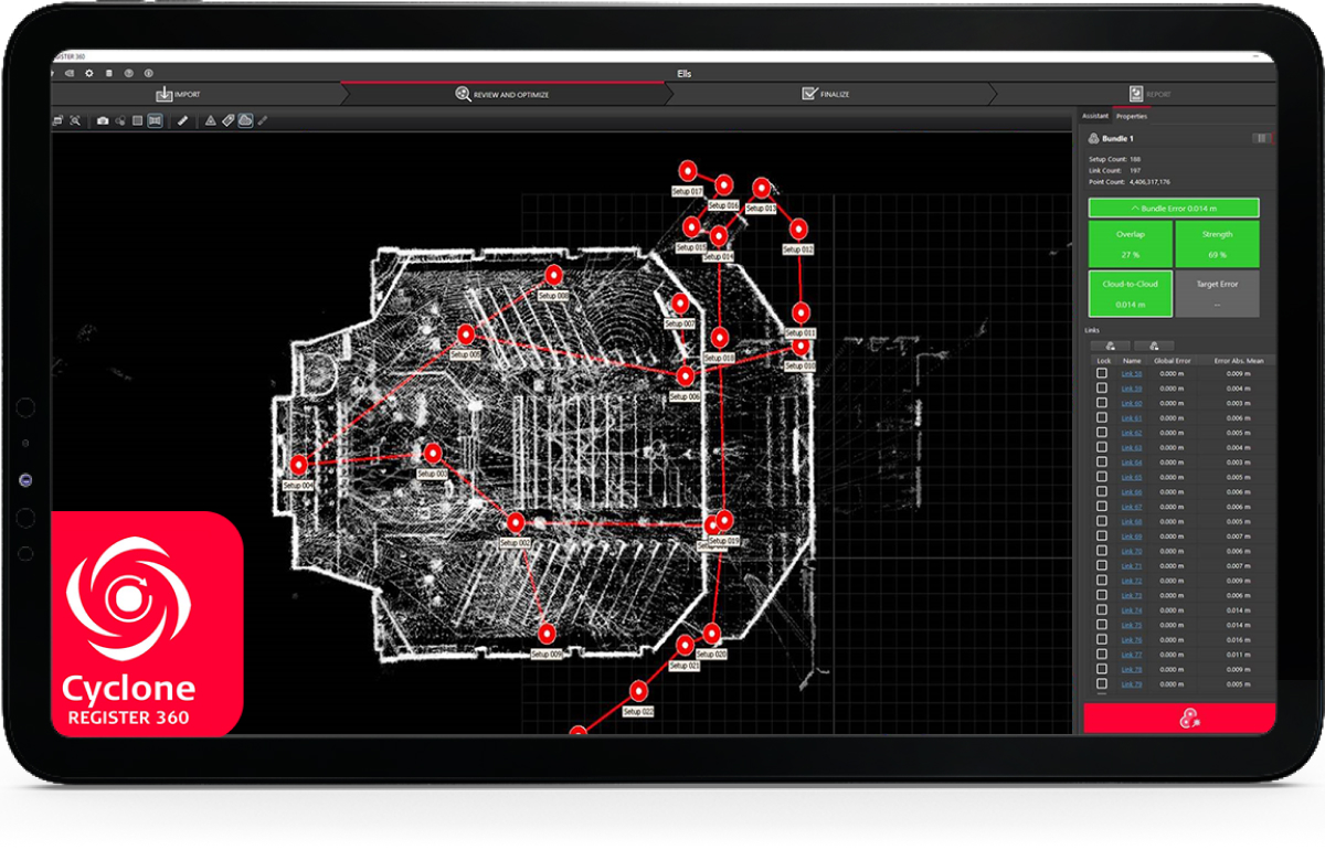 Leica Cyclone Register360 I 최신형 정합 소프트웨어
